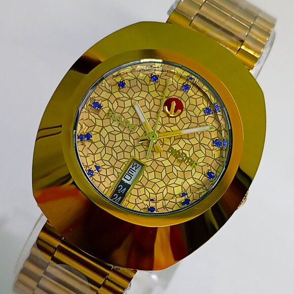 Rado | Accessories | Rado Diastar Automatic 36 Mm Gold Plated Sapphire ...
